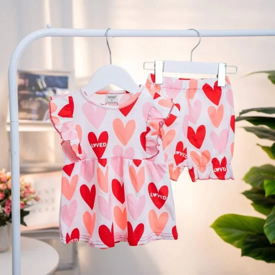Girls Flare Cotton set